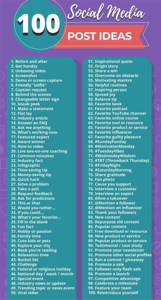 100 Social Media Post Ideas That Can Boost Your Engagement By 1000 100 Social Media Post Ideas That Can Boost Your Engagement By 1000